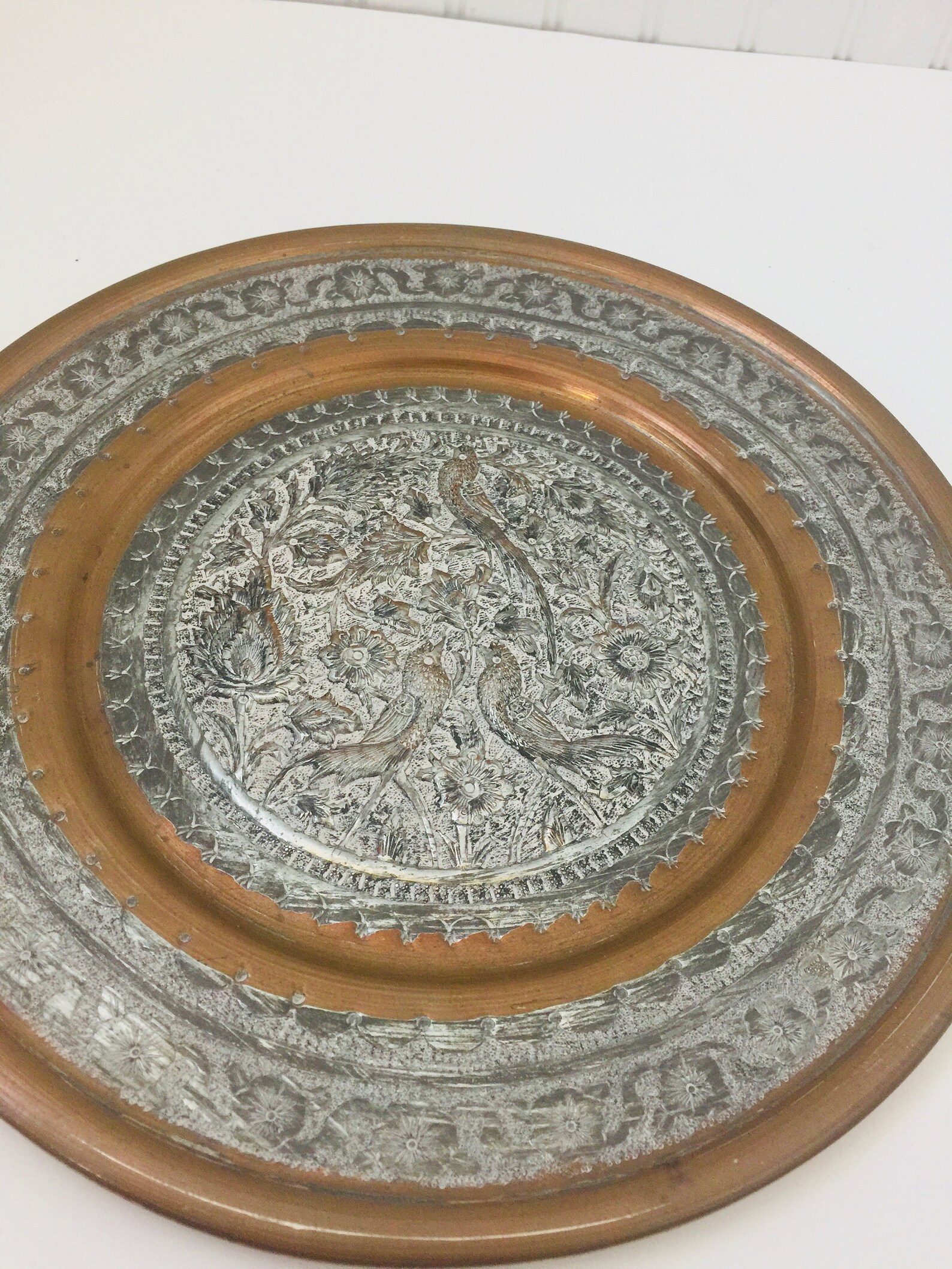 Vintage Copper Plate Vintage Copper Middle Eastern Plate - Etsy