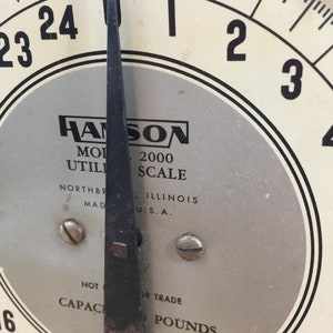 Vintage Hanson Scale, Utility Scale, Farmhouses Decor, Kitchen Scale ...