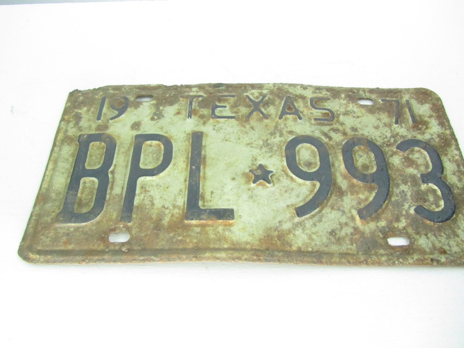 Vintage Texas License Plates, Rusty License Plates, Antique Car Tags ...
