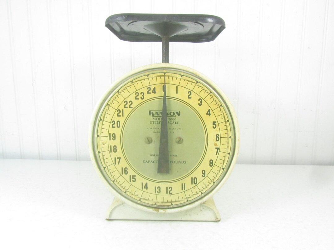 Hanson Scale, Utility Scale, Farmhouse Decor, Kitchen Scale, Black and ...
