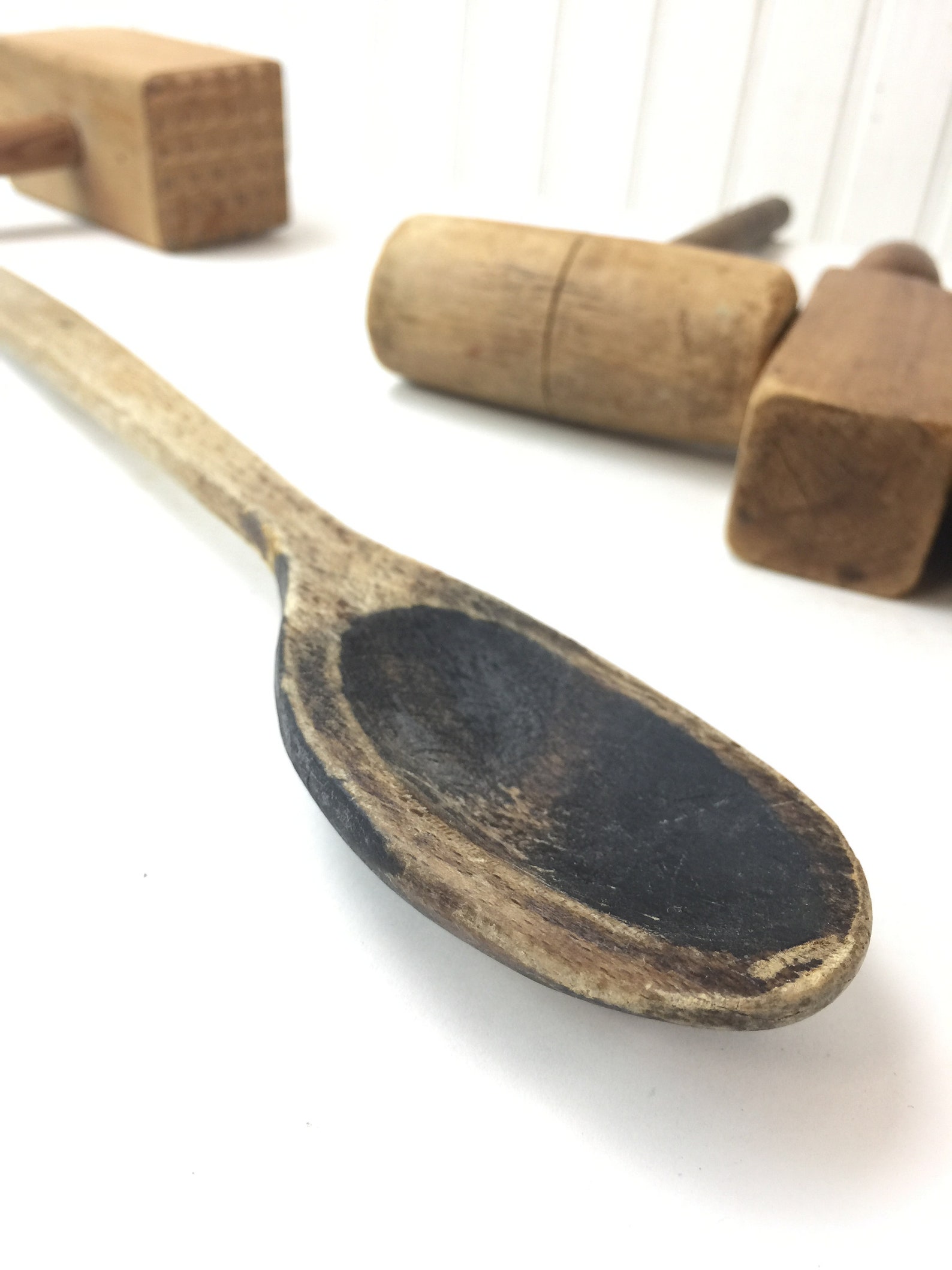 Primitive wood masher collection wood pestle Vintage kitchen | Etsy