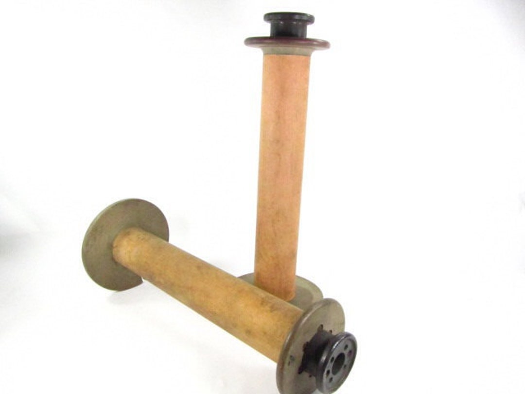 Large Wood Spool, Vintage Wood Spools, Candle Holder, Farm Decor ...