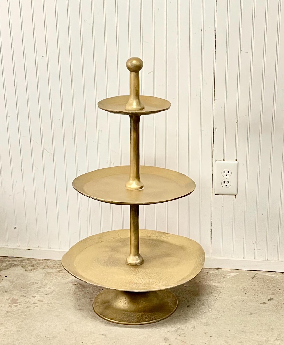 Metal Cake Stand, Large Centerpiece, Display Stand, Wedding,gold Metal ...