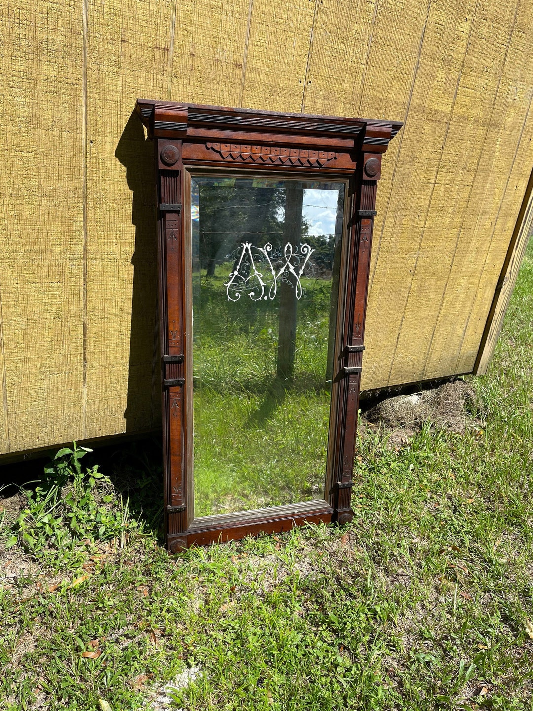 Antique Eastlake Mirror, Wood Mirror, Mirror, Wall Mirror, Antique Wood ...