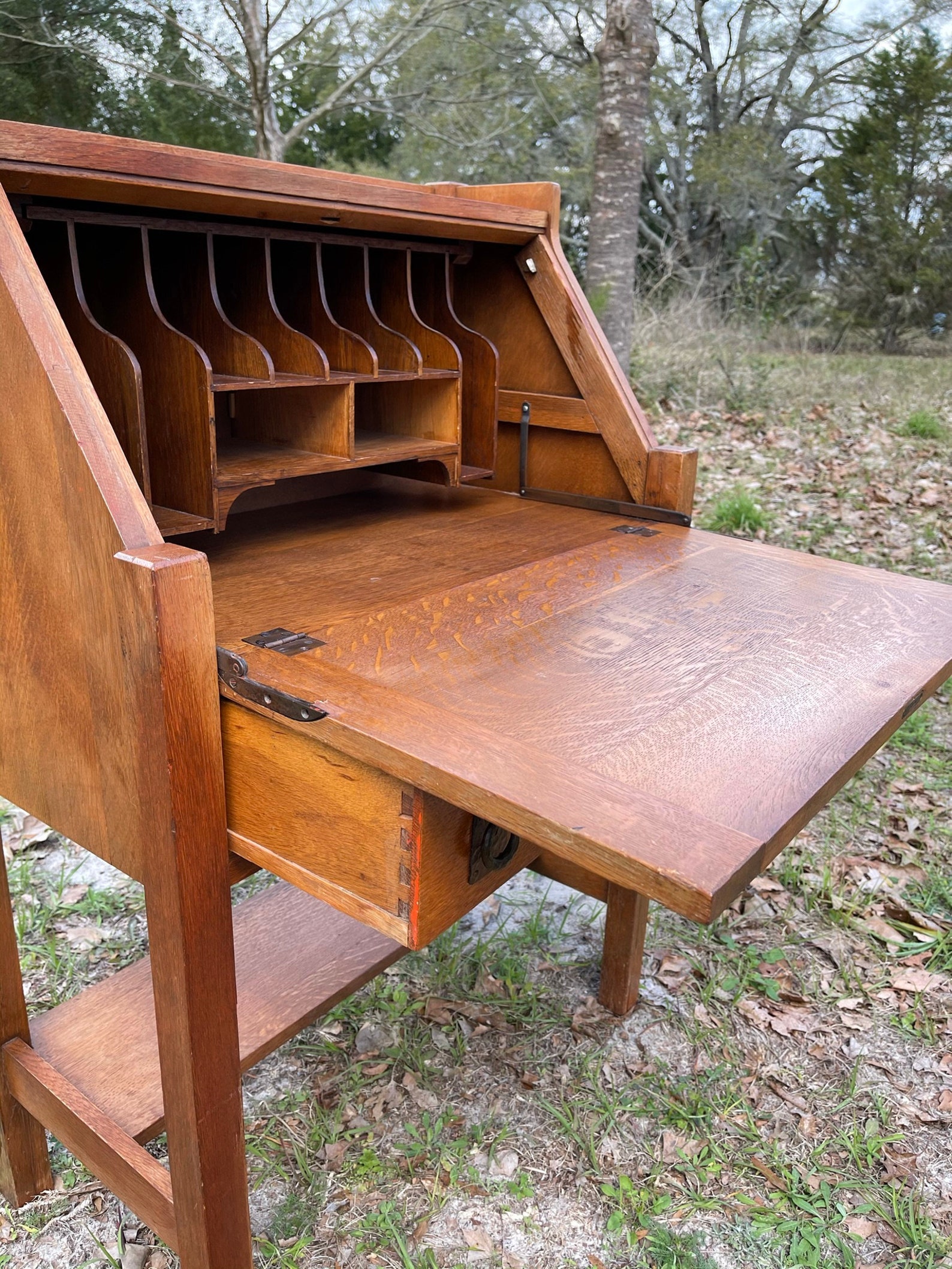 Antique Secretary Desk, Mission Craftsman Style, Life Time Furniture Co ...