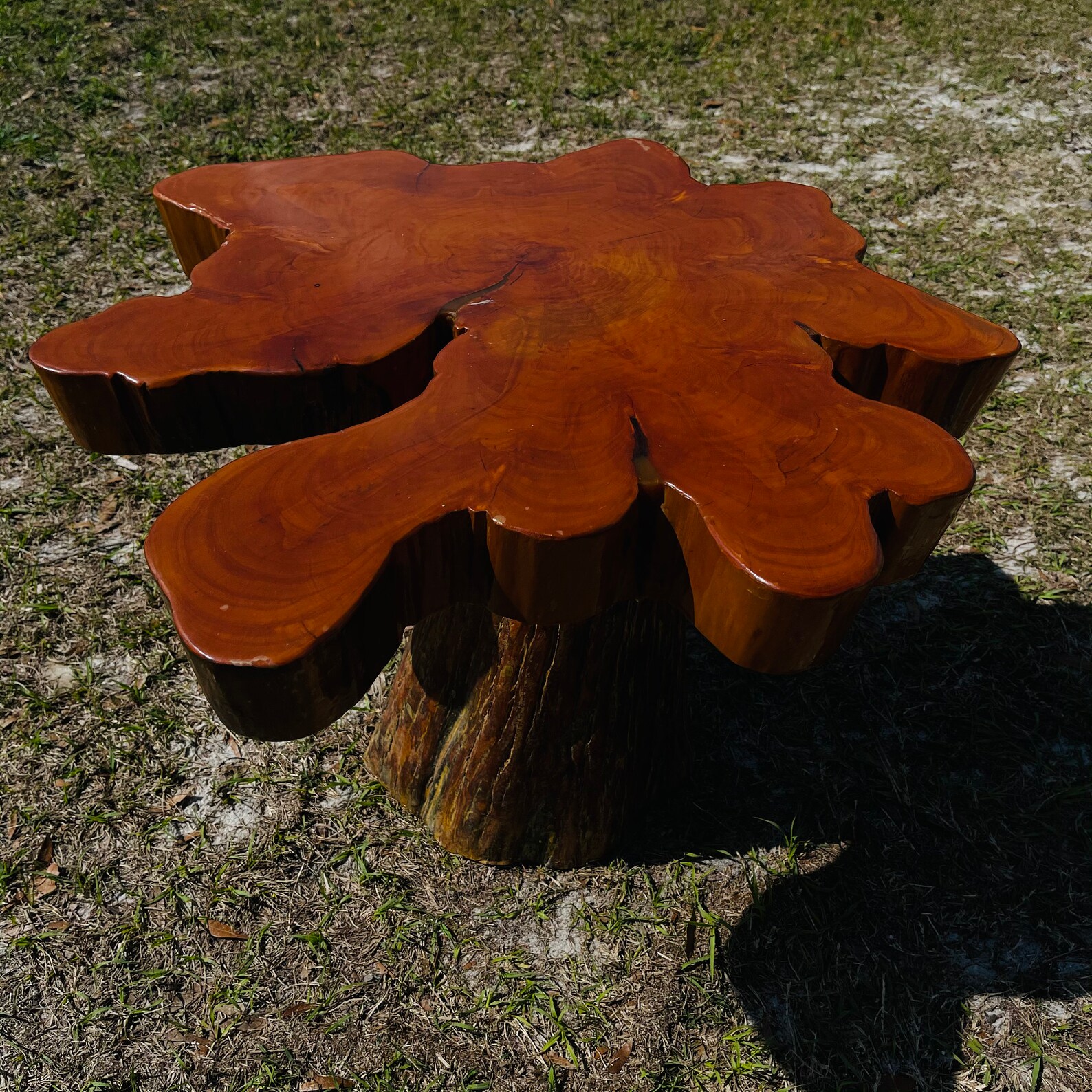 Cypress Slab Side Table Wood End Table Furniture Natural - Etsy