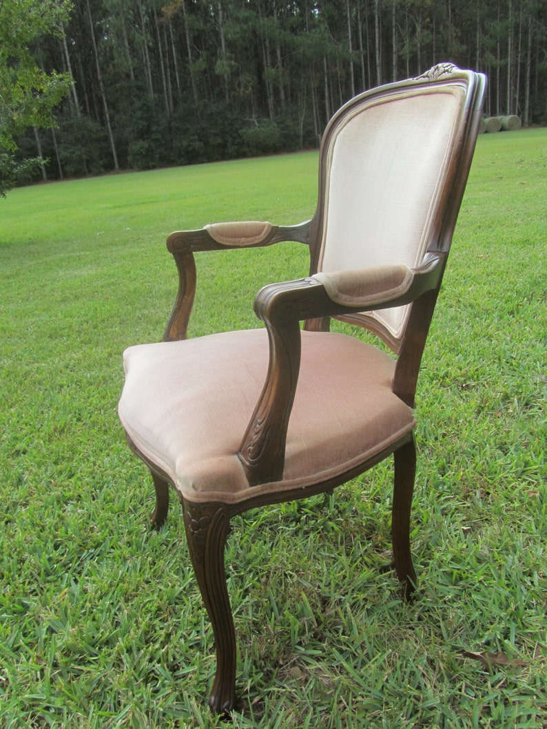 Vintage Chair Wood Chair Furniture Pink Chair - Etsy