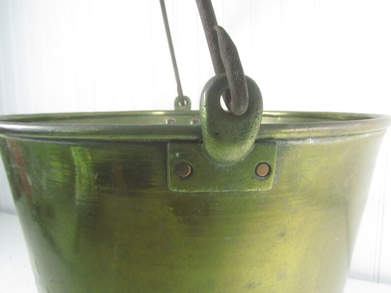 Antique Brass Bucket Brass Pail Antique Brass American - Etsy