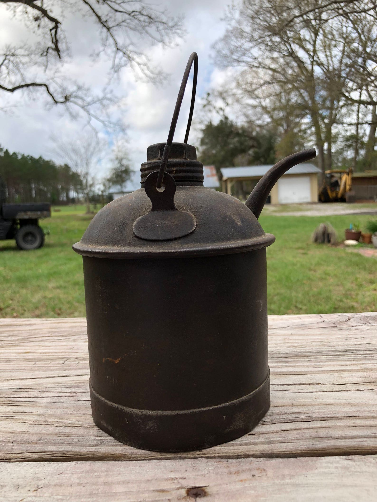 Antique Oil Can Railroad Oil Can Metal Container Farmhouse - Etsy