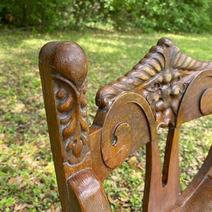 Victorian Wood Chair, North Wind Chair, Carved Wood Chair ,statement ...