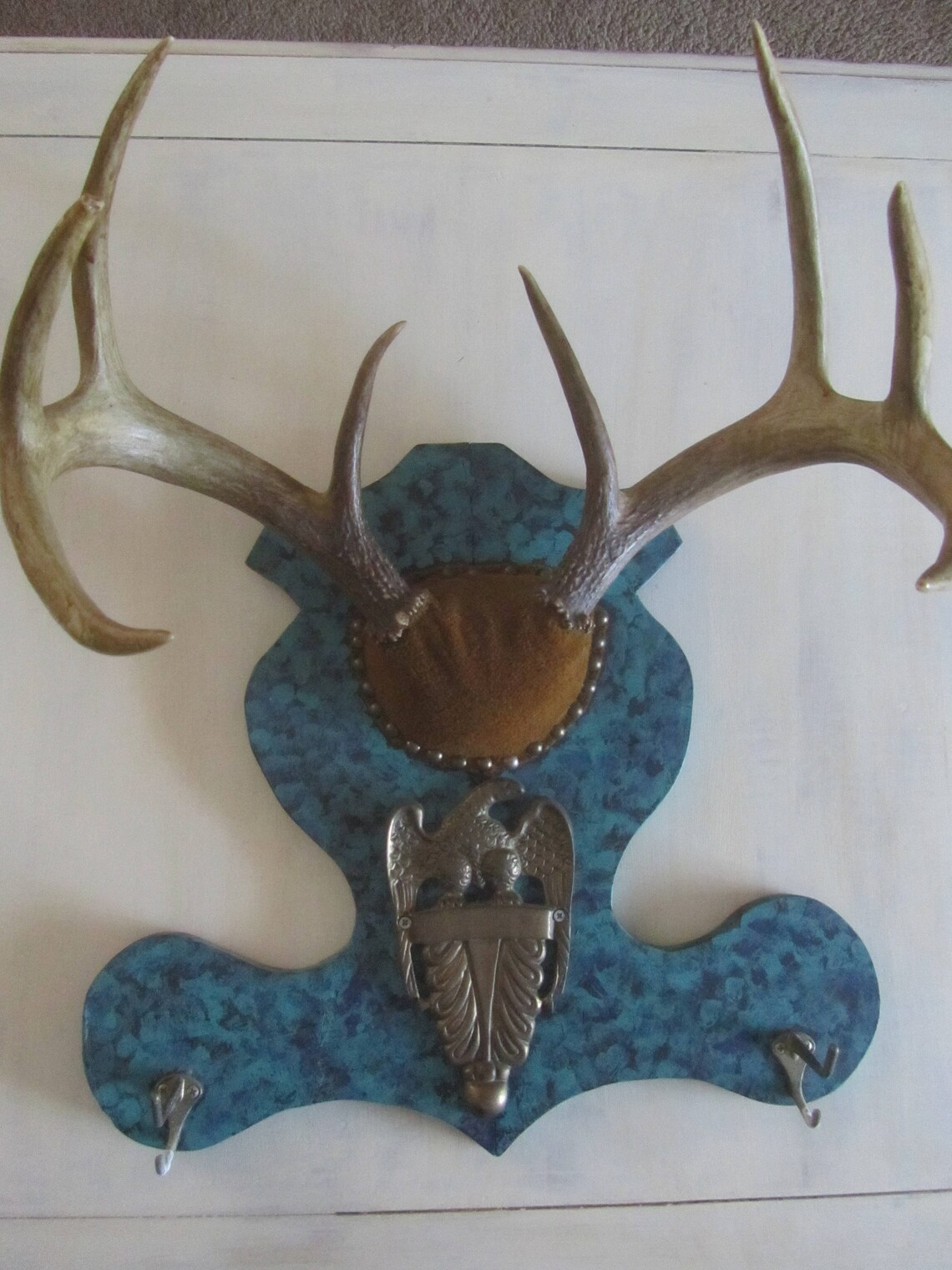 Vintage Antler Mount and Hat Rack Nine Point Deer Antler - Etsy