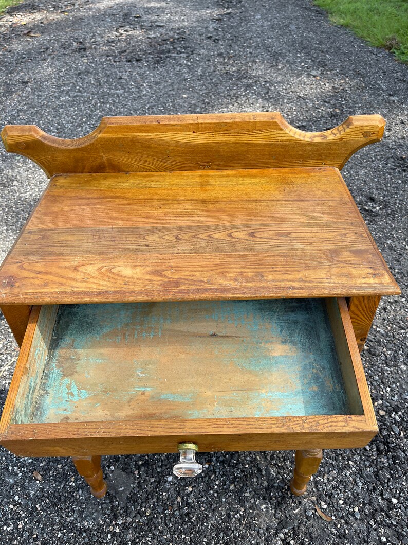 Dry Sink Antique Nightstand Primitive Rustic Design Wood - Etsy