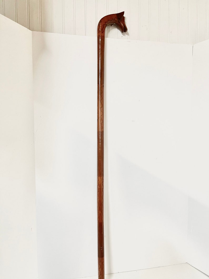 Vintage Walking Cane Natural Wood Cane Vintage Walking | Etsy