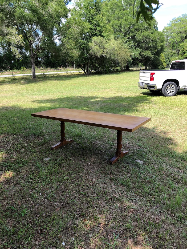 Vintage Dining Table Modern Farmhouse Table Butcher Block | Etsy