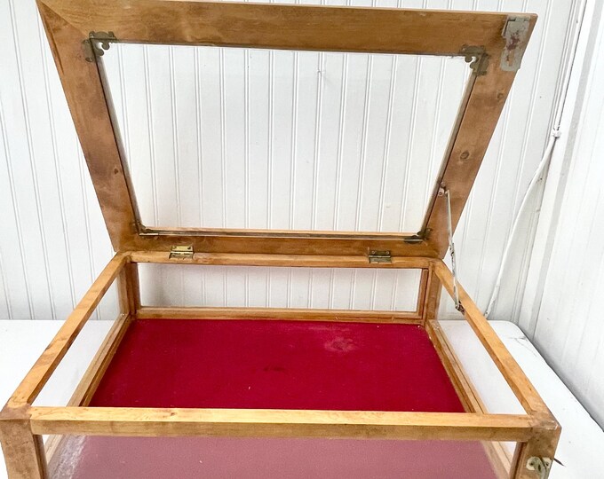 Vintage Display Case, Showcase, Table Top Showcase, Curio Cabinet ...
