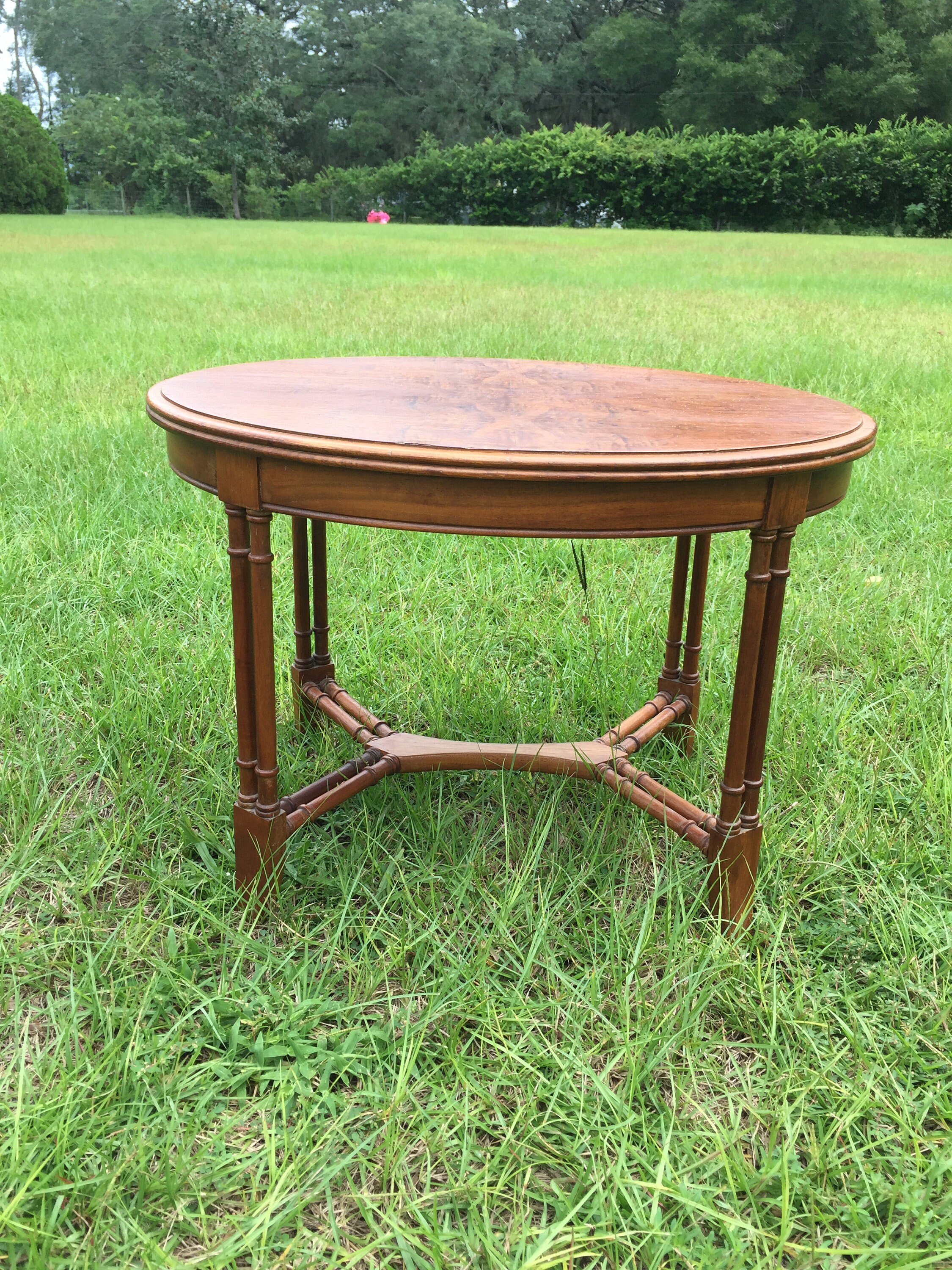 Vintage Side Table Wood Table End Table bamboo wood Table | Etsy