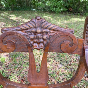 Victorian Wood Chair, North Wind Chair, Carved Wood Chair ,statement ...