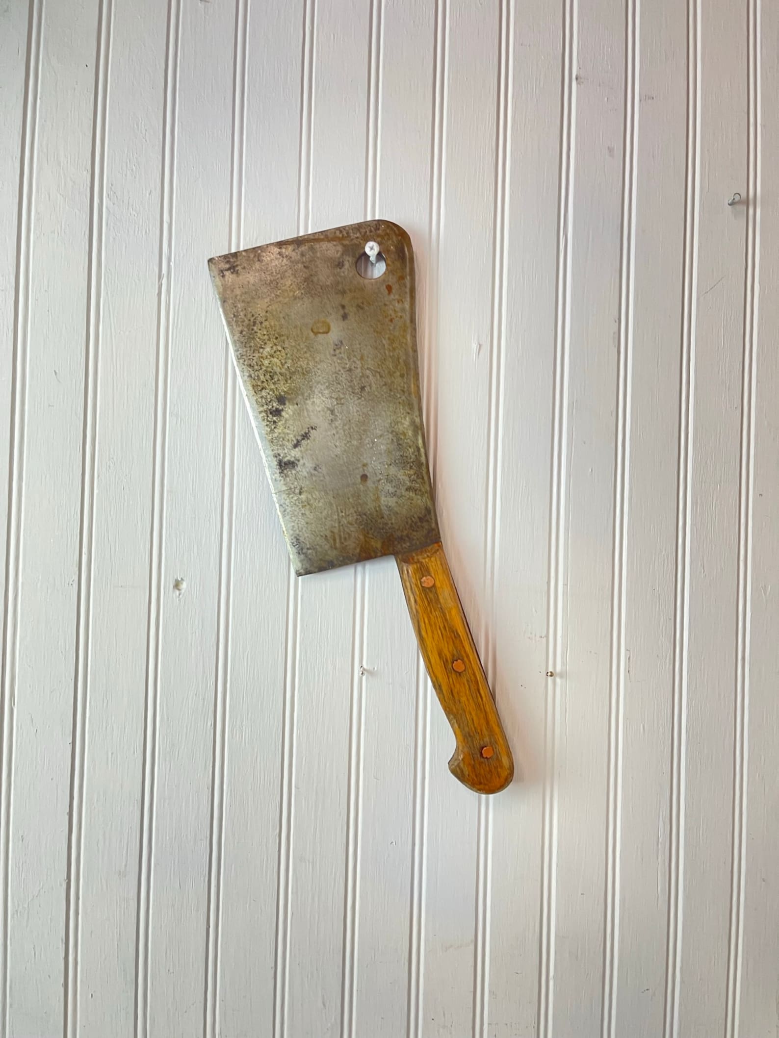 Antique Meat Cleaver, Harold Leonard & Co, Made in Italy, Kitchen Knife ...