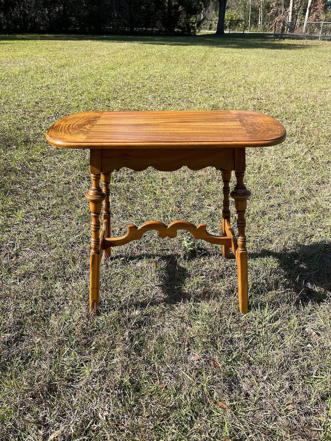 Vintage End Table, Ornate Side Table, Vintage Table, Wood Table ...