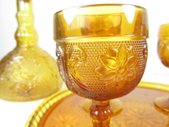 Drink & Barware Kitchen & Dining Cordial Set collectible glass bottle ...