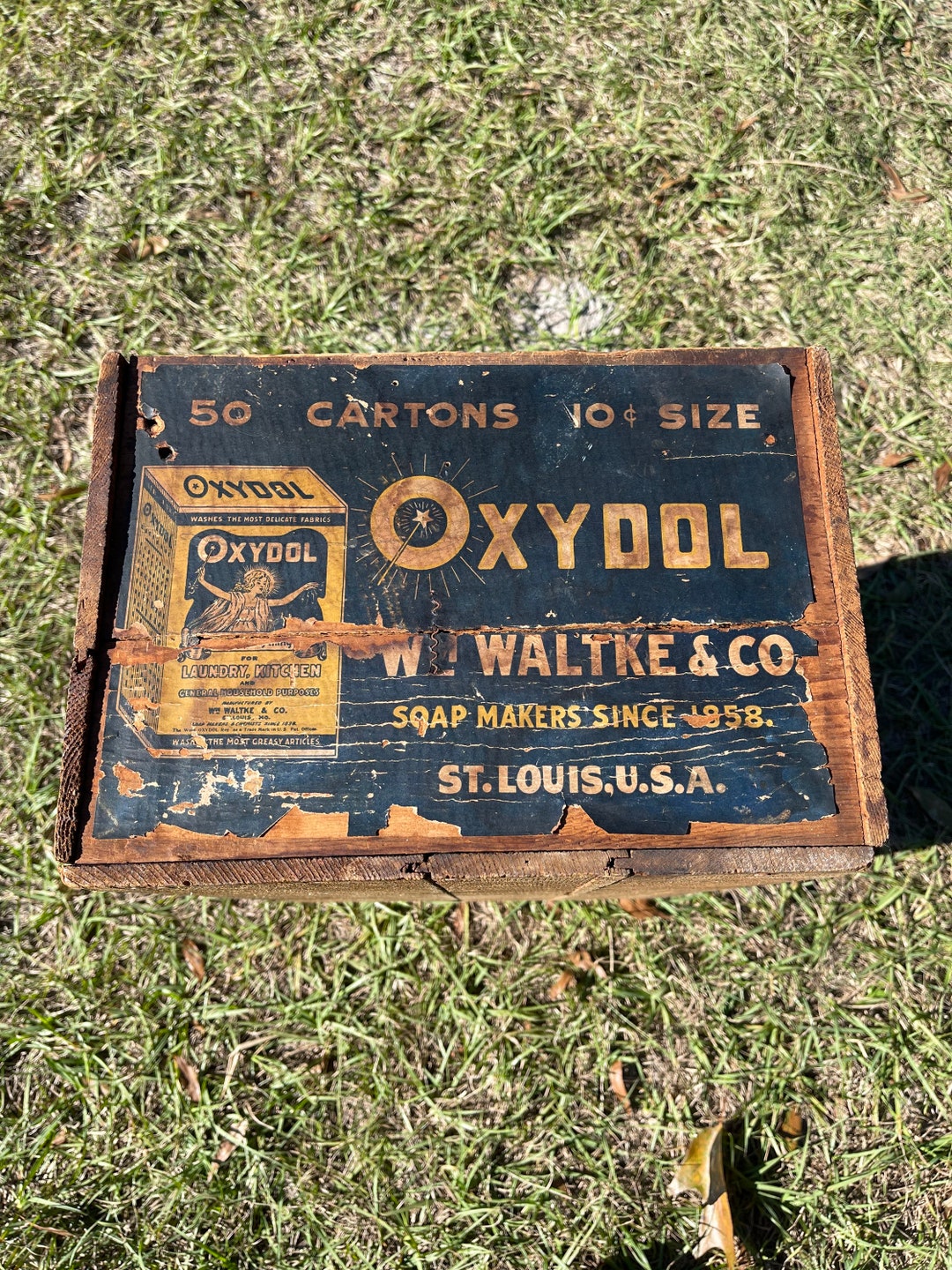 Vintage Oxydol for Laundry Kitchen General Household Purposes Wood ...