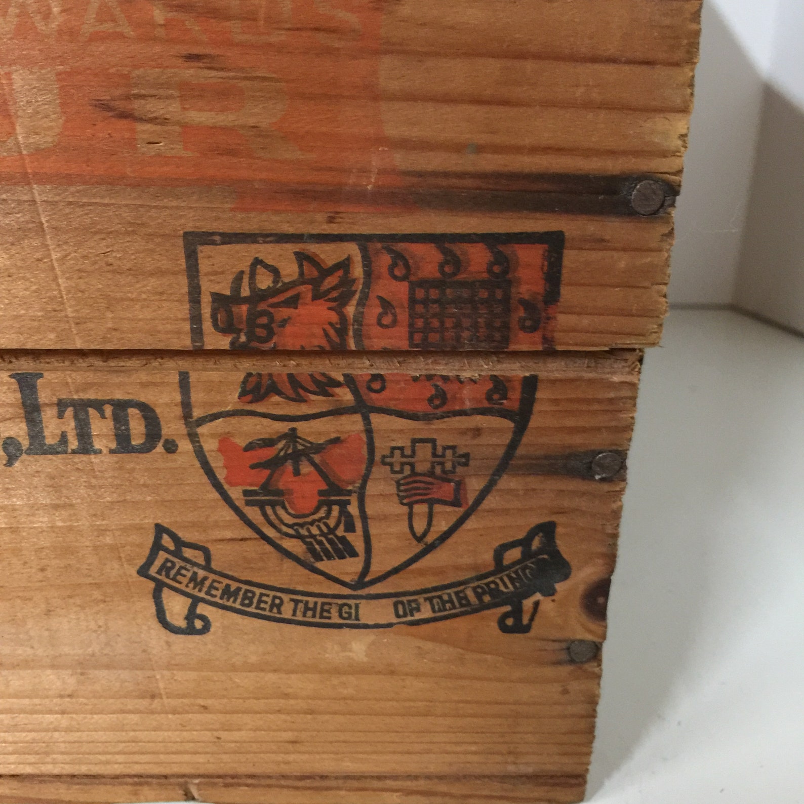 Vintage Wood Crate, Wood Box, Liquor Crate, Drambuie, Rustic Decor ...