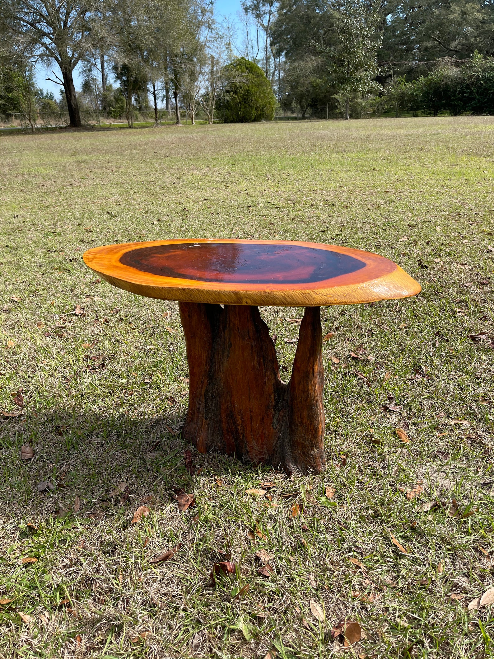 Cypress Slab Side Table Wood End Table Furniture Natural - Etsy