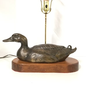 Vintage Duck Lamp, Metal Duck Lamp, Table Lamp, Vintage Lamp, Lighting ...