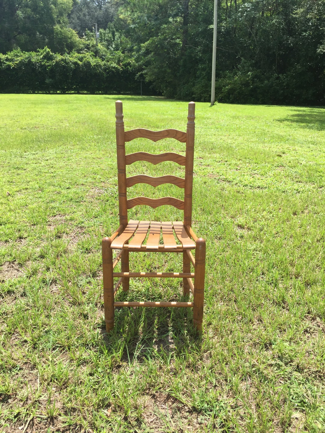 Primitive Furniture, Ladder Back Chair, French Country Decor, Dining ...