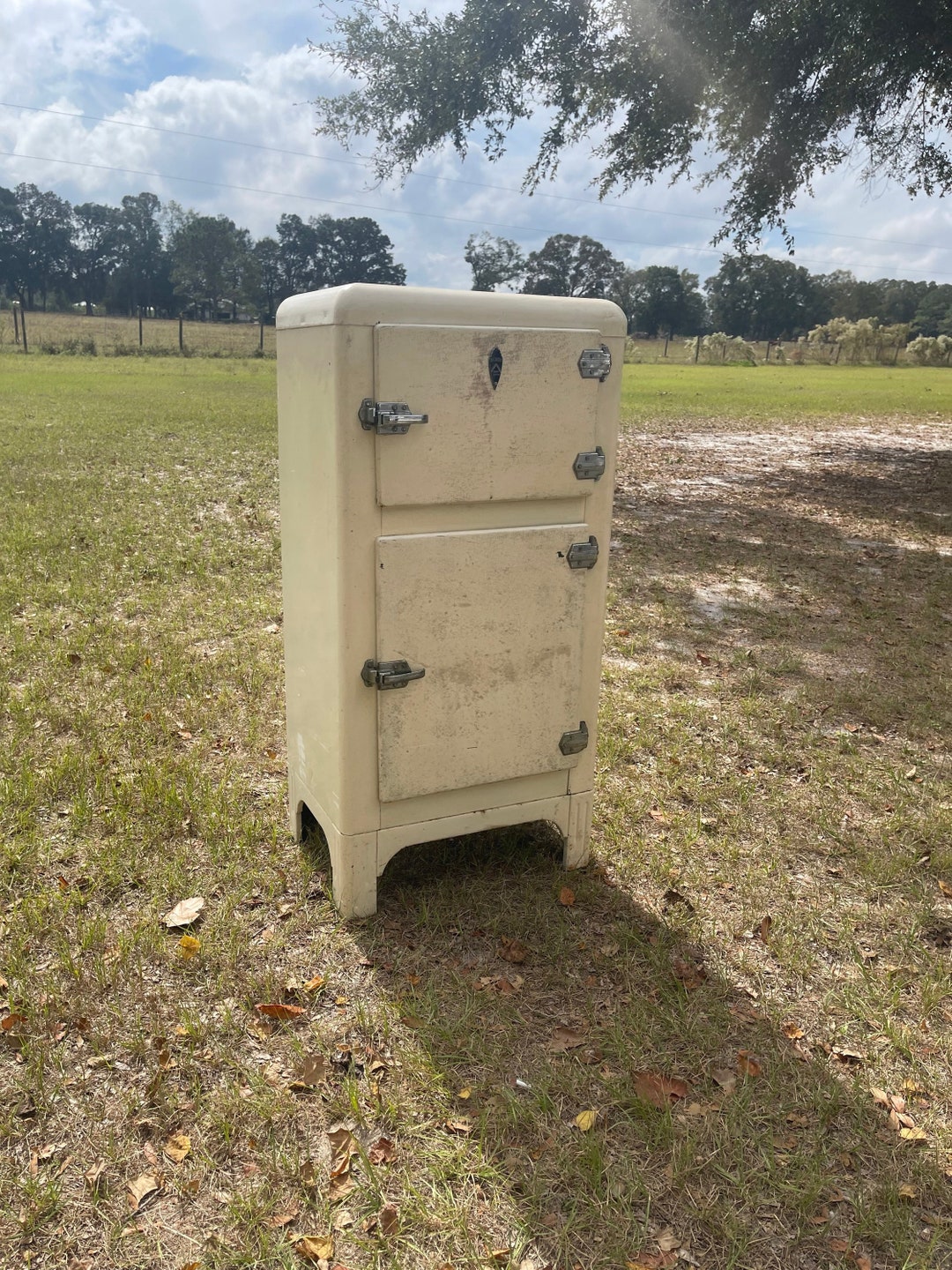 Antique Ice Box Dictator Ice Box Refrigerator Home Barstorage Box ...