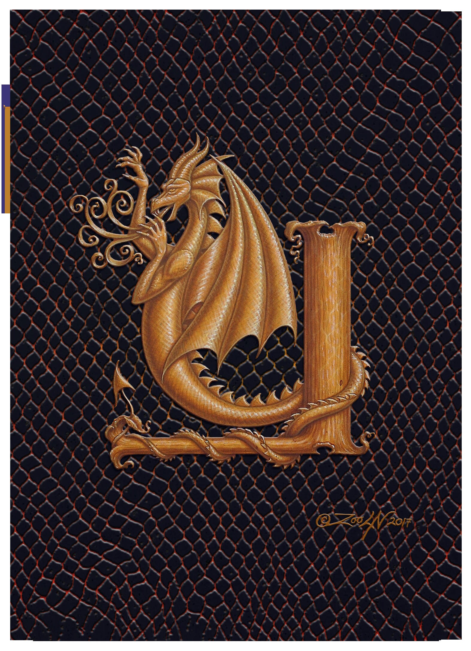 Dragon Letter "y", Art Print, an Ornate Fantasy Monogram From the ...
