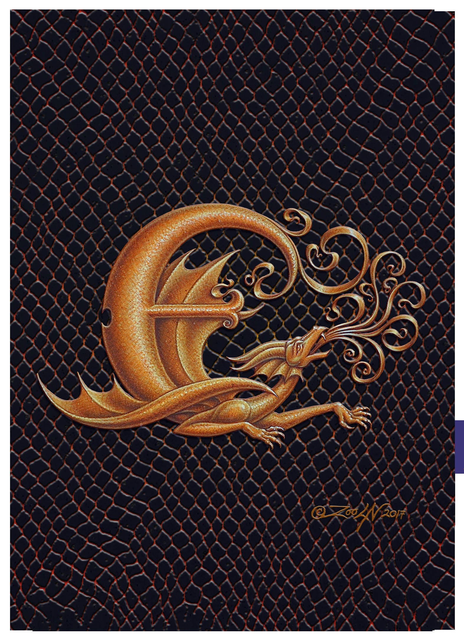 Dragon Letter "e" Art Print, an Ornate Fantasy Monogram From the ...