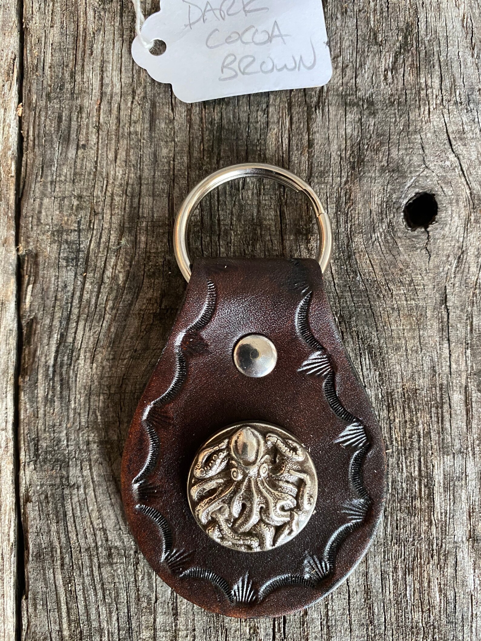 Octopus / Kraken Leather Key Fob - Etsy Sweden