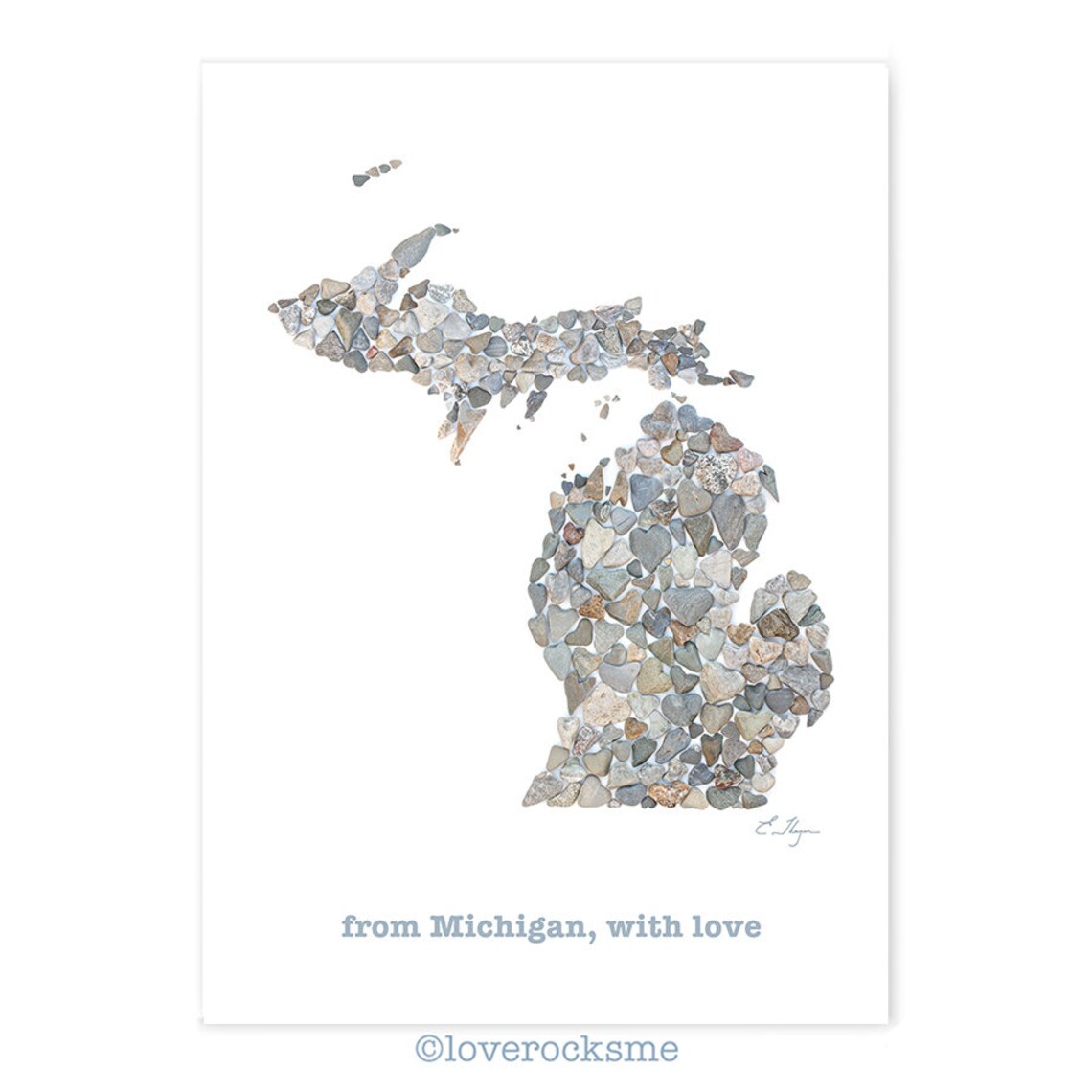 Michigan Card, Michigan State Card, Michigan Wedding Card, Michigan ...