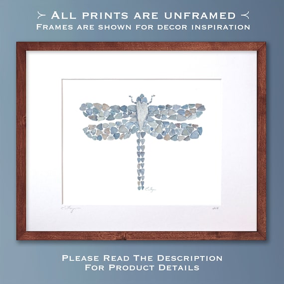 Dragonfly Art Print Dragonfly Wall Art Dragonfly Gifts Gift | Etsy