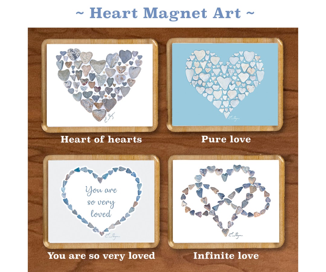Heart Magnets, Love Magnets, Wedding Favors, Bridal Shower Favors ...