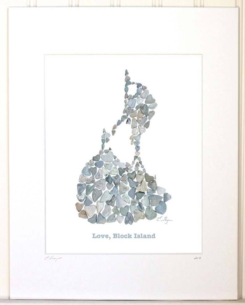 Block Island Art Block Island Map Block Island Art Print - Etsy