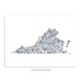 Virginia Card Virginia State Map Virginia is for Lovers - Etsy