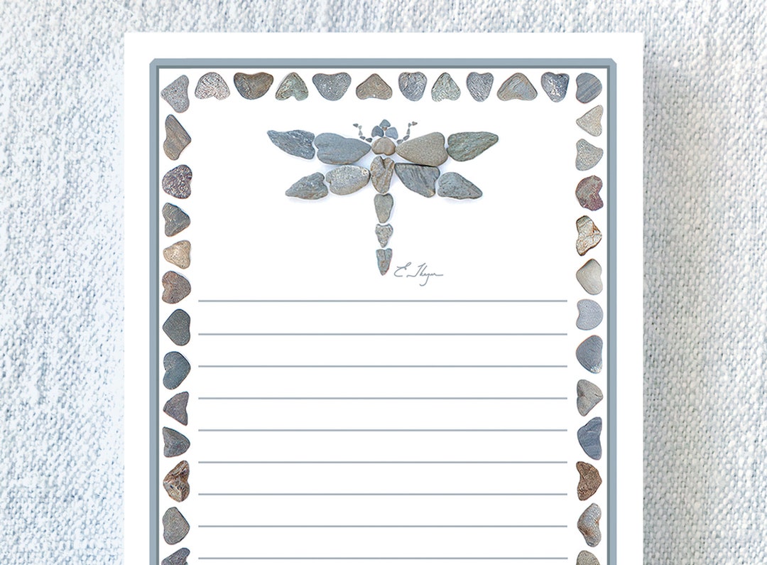 Dragonfly Notepad, Dragonfly Memo Pad, Dragonfly Lover Gifts, Dragonfly ...