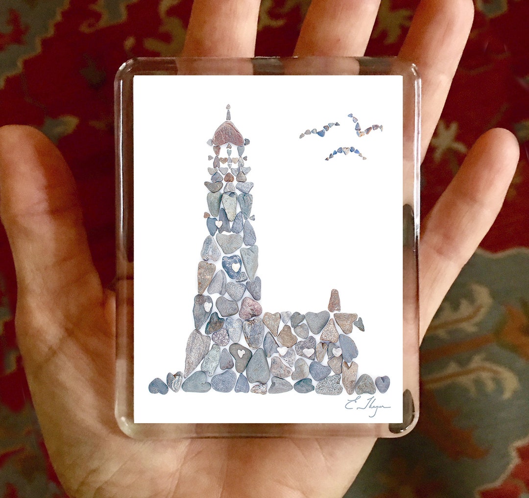 Lighthouse Magnet, Lighthouse Lover Gifts, Coastal Magnet, Nautical ...