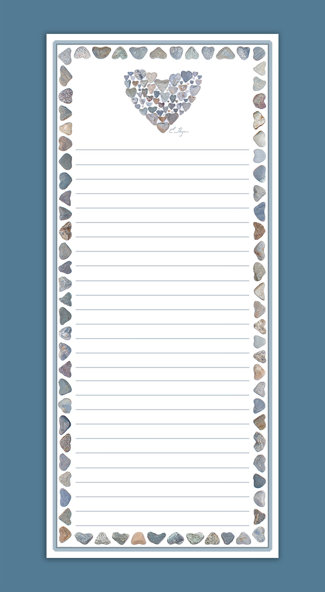 Heart of Hearts Notepad Heart Memo Pad Love Writing Pad - Etsy