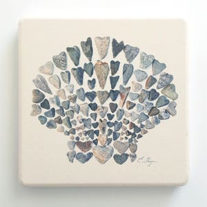 Starfish Coasters, Scallop Shell Coasters, Beach Coaster Set, Coastal ...