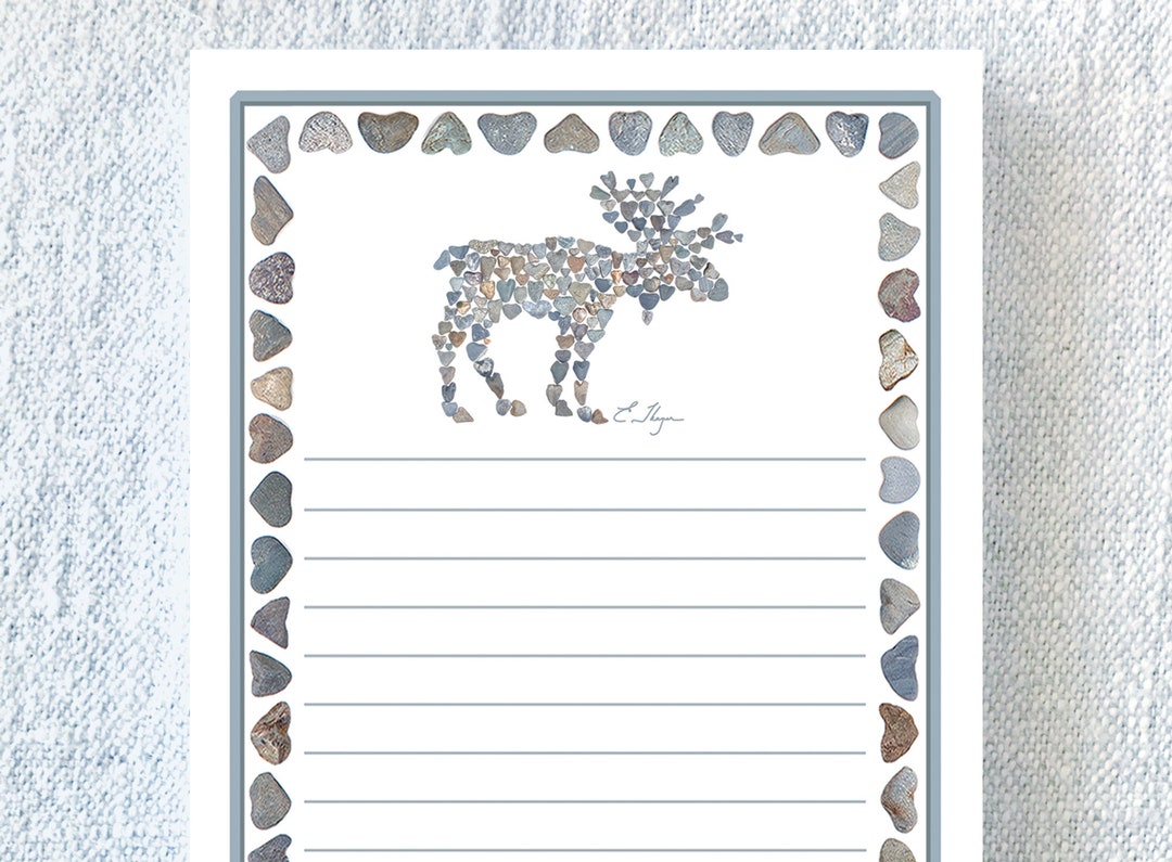 Moose Notepad, Moose Memo Pad, Moose Lover Gifts, Moose Party Favors ...