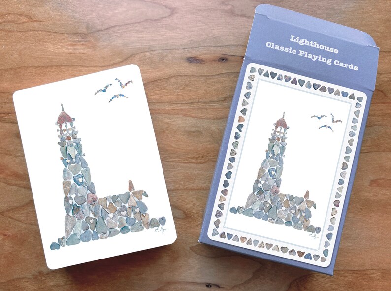 Lighthouse Playing Cards Lighthouse Card Deck Nautical - Etsy