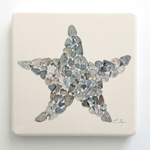 Starfish Coasters, Scallop Shell Coasters, Beach Coaster Set, Coastal ...