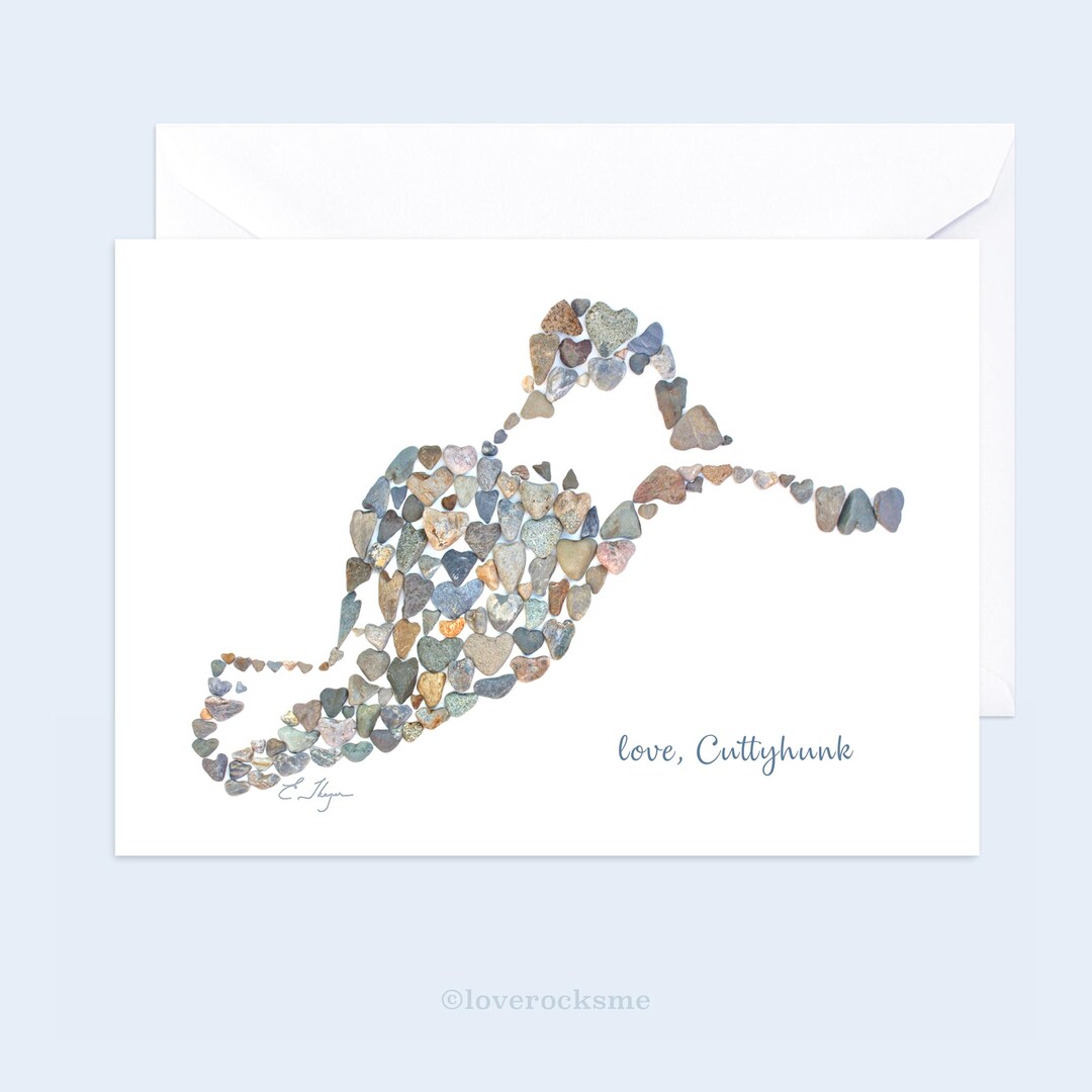 Cuttyhunk Note Card, Cuttyhunk Map Card, Cuttyhunk Island Gifts ...