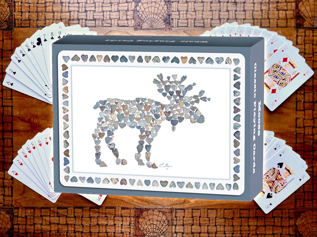 Moose Playing Cards, Moose Card Deck, Moose Art Gifts, Moose Lover ...