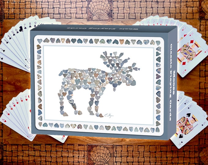 Moose Playing Cards, Moose Card Deck, Moose Art Gifts, Moose Lover ...
