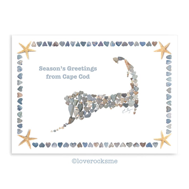 Cape Cod Holiday card Cape Cod Christmas card Cape Cod | Etsy