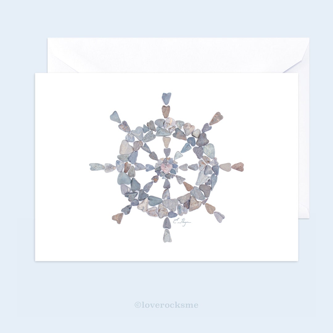 Ship's Wheel Card, Nautical Card, Coastal Card, I Think You're Wheely ...